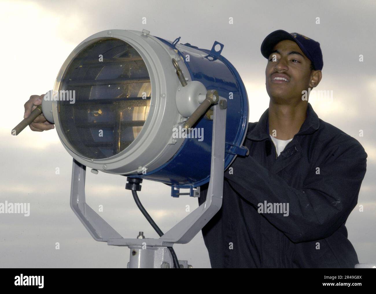 US Navy Signalman Stock Photo - Alamy