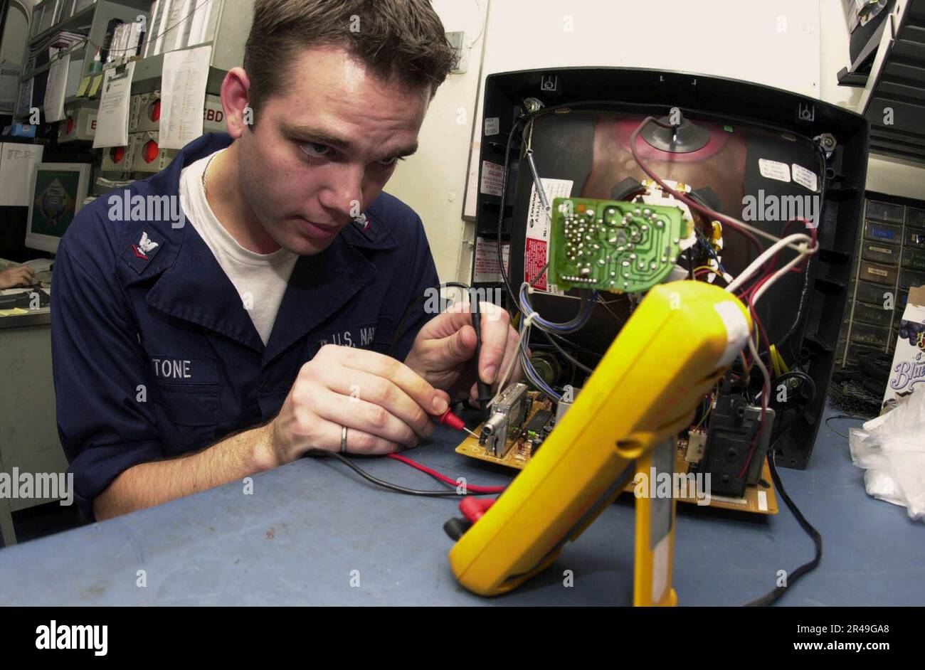 US Navy Interior Communications Electrician Stock Photo - Alamy