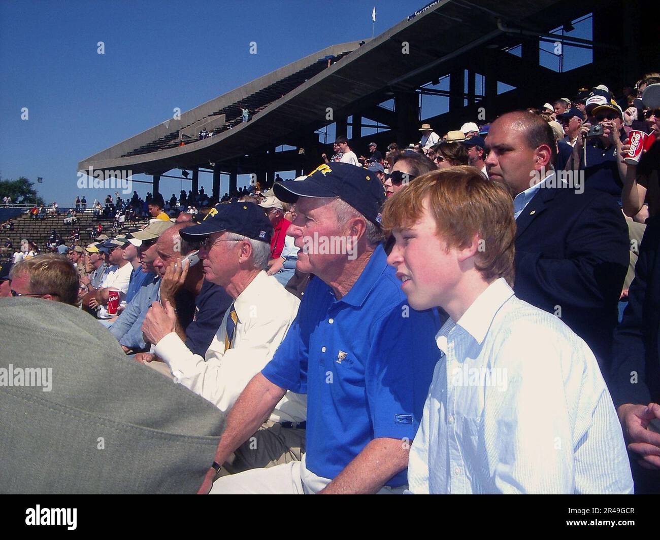 US Navy Former President George H.W. Bush and his grandson Pierce Bush ...