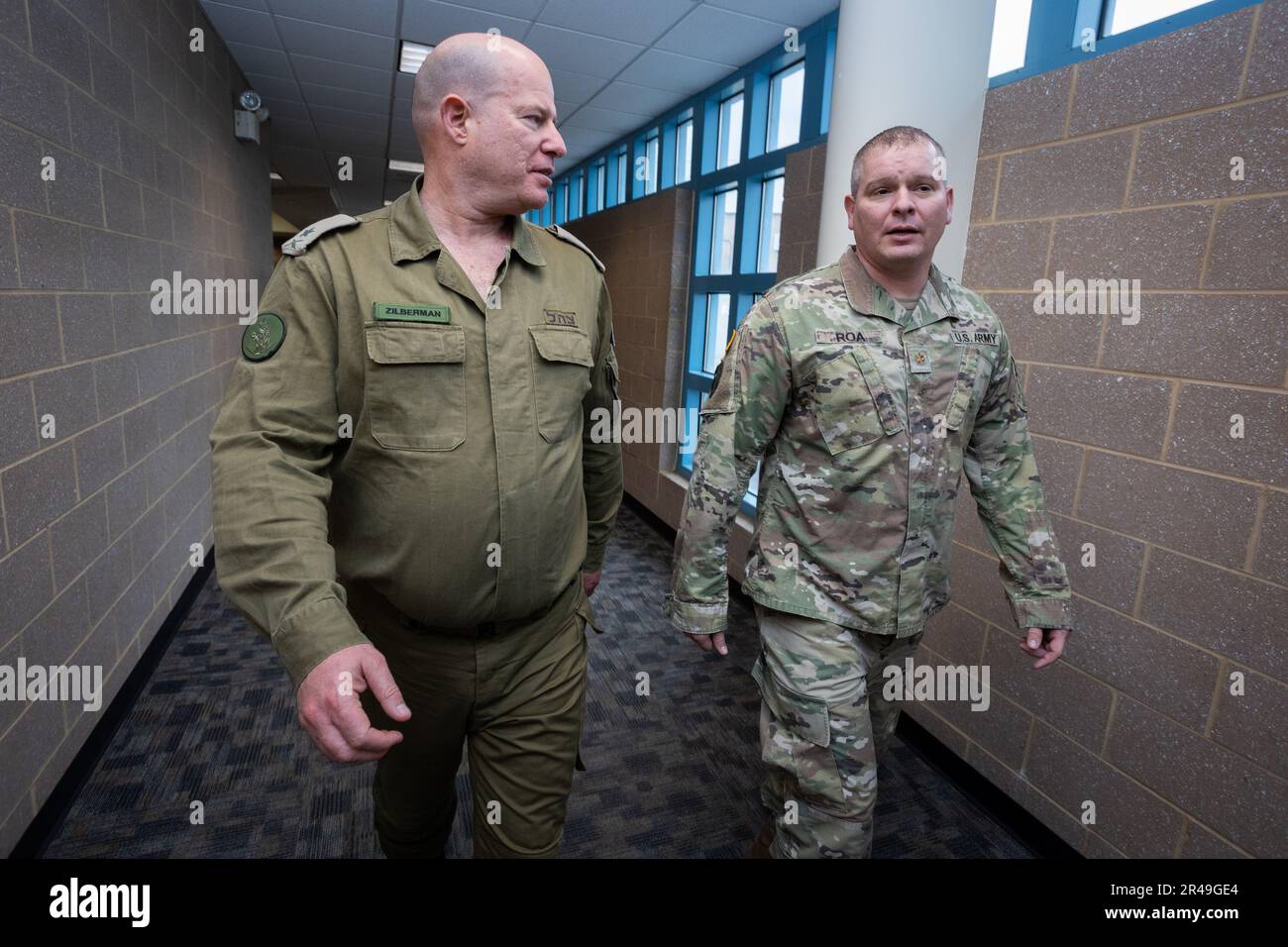 U.S. Army Maj. Rene Roa, right, commander, 3rd Battalion, 254th ...