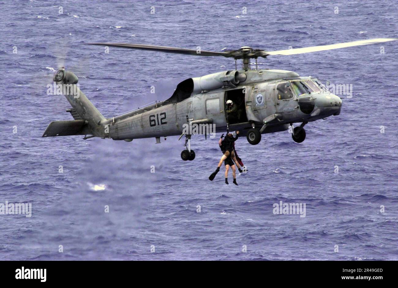 US Navy An SH-60F Seahawk assigned to the Indians of Helicopter Anti ...