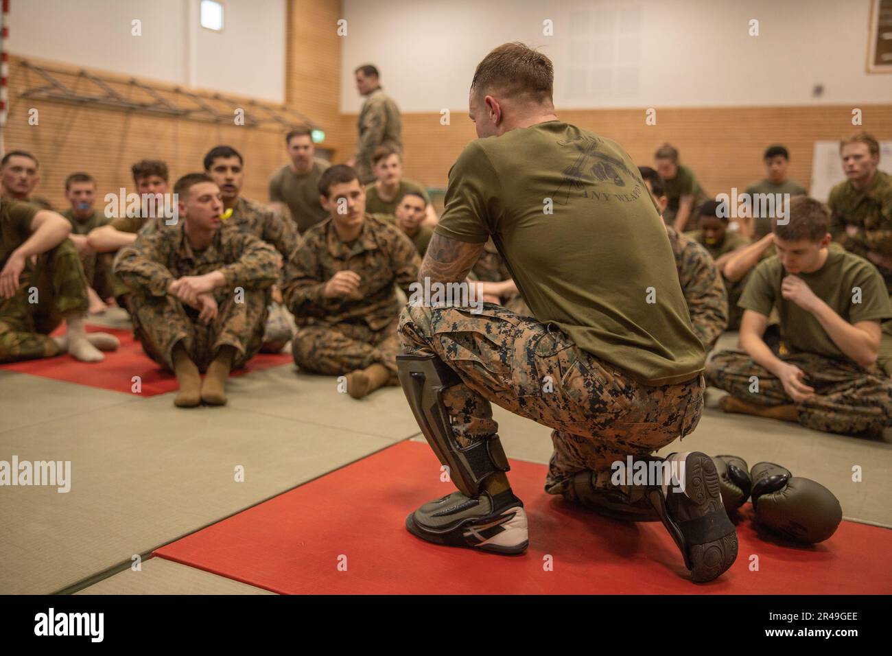 U.S. Marine Corps Staff Sgt. Brian Bessey, a martial arts instructor ...
