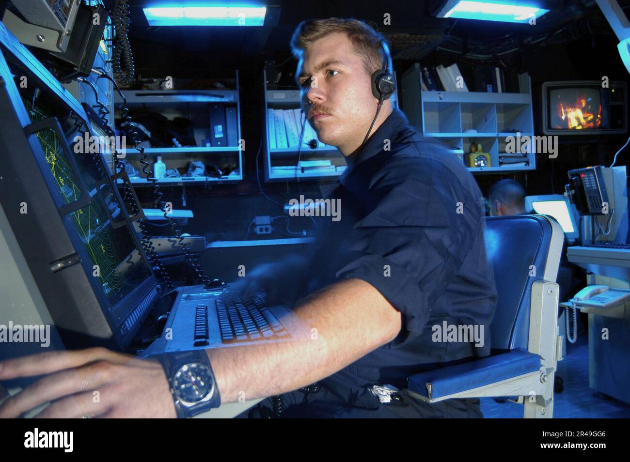 US Navy Air Traffic Controller Stock Photo - Alamy