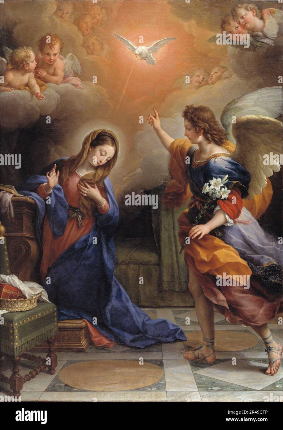 The Annunciation, 1748 Stock Photo - Alamy