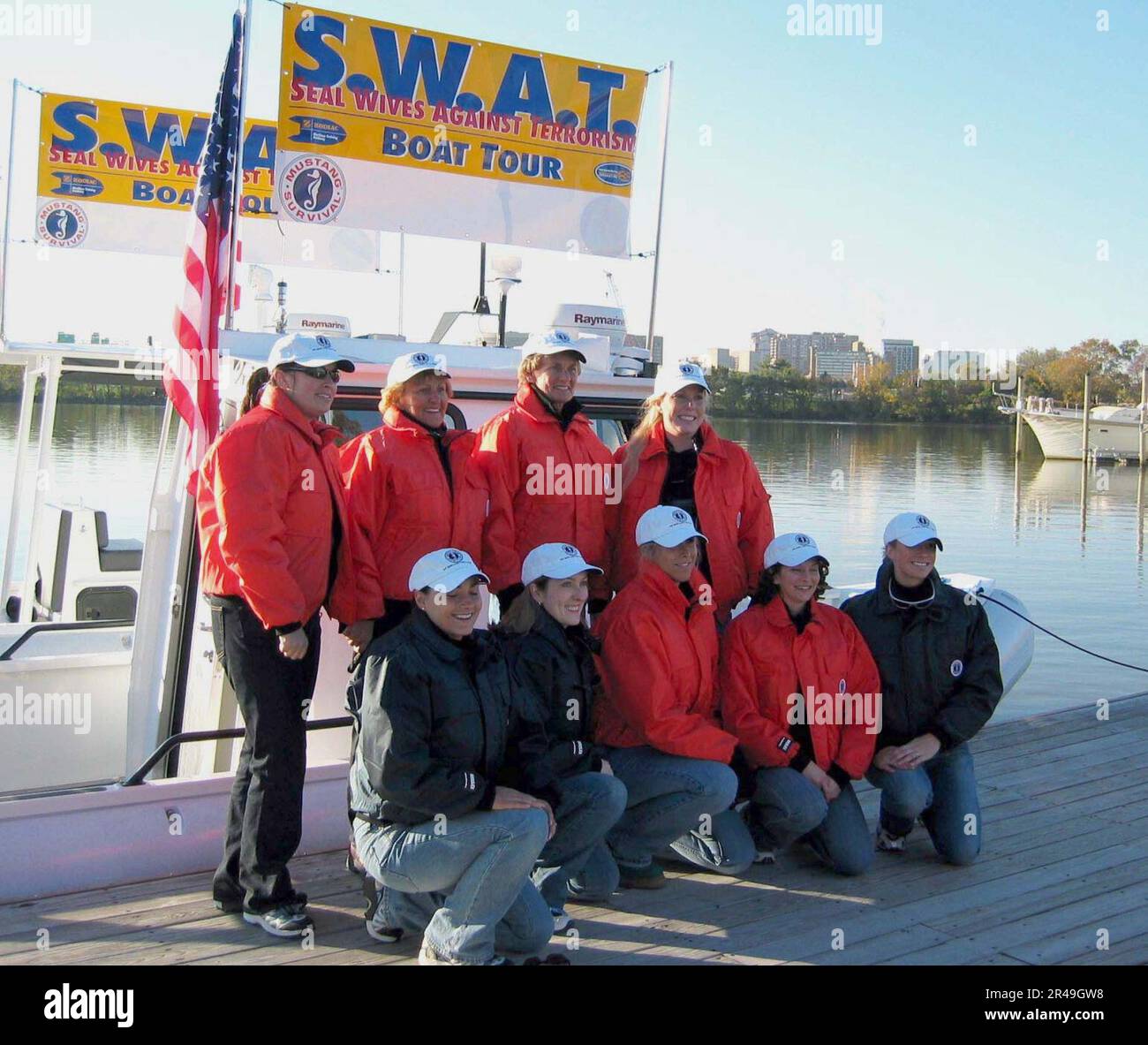 US Navy Members of SEAL Wives Against Terrorism, or 'SWAT', gather for ...
