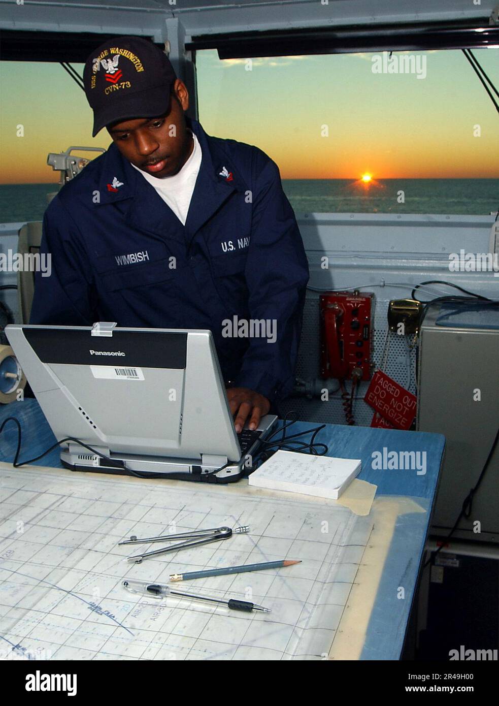 US Navy Quartermaster Stock Photo - Alamy