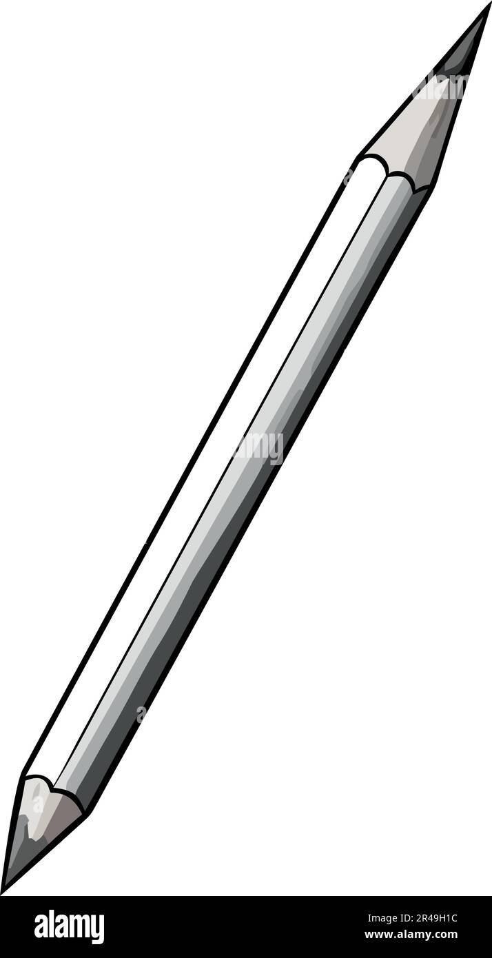 Sharp metal tip on white paper Stock Vector Image & Art - Alamy