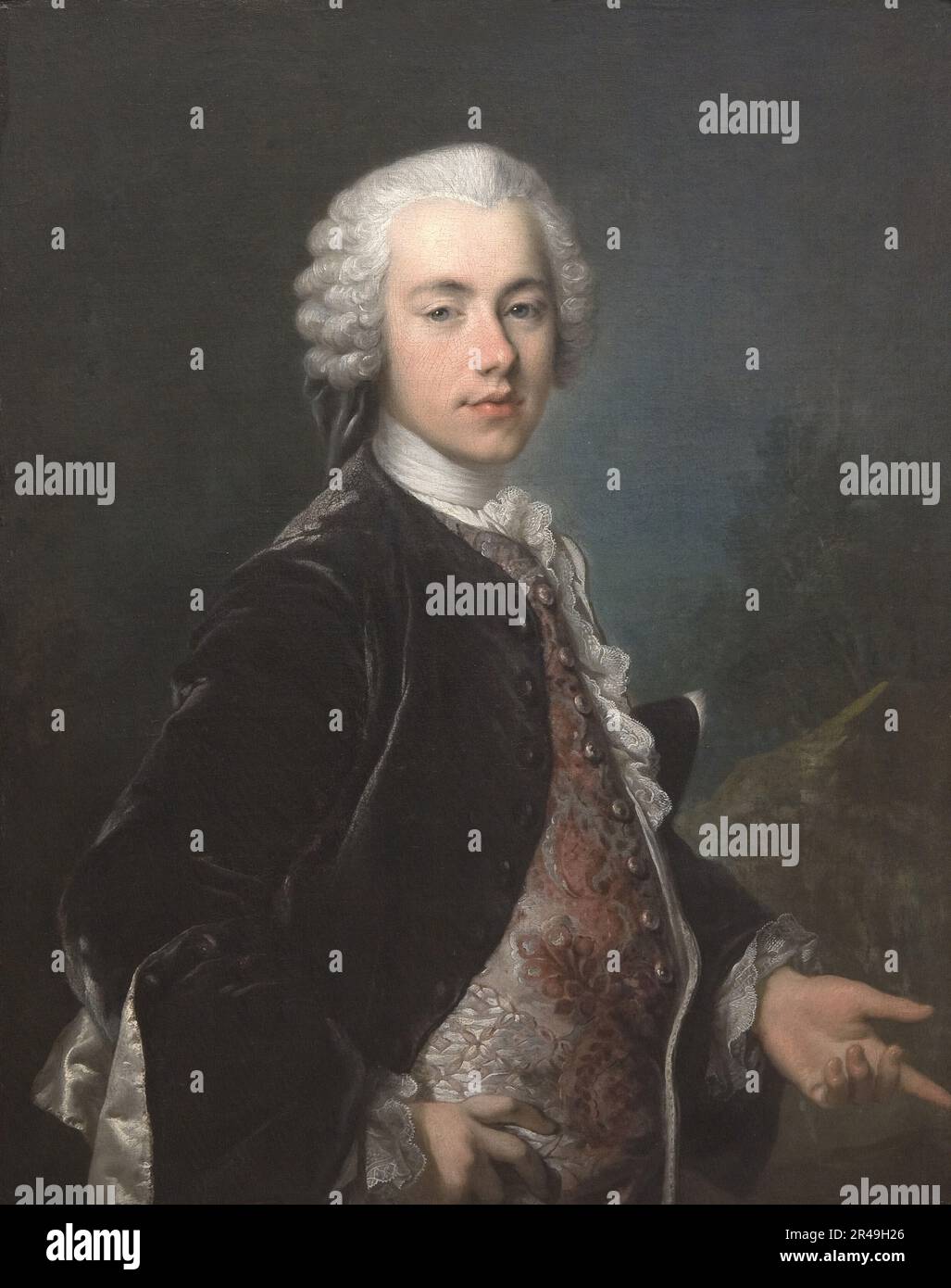Portrait of Frederik Berregaard, 1743-1747 Stock Photo - Alamy