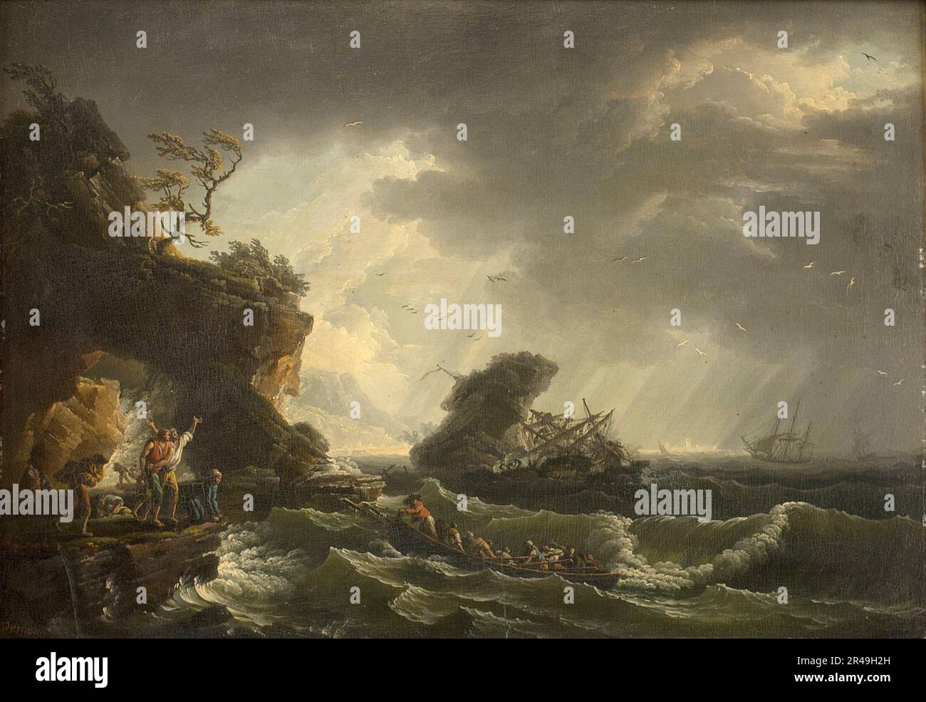 A Shipwreck, 1729-1789 Stock Photo - Alamy