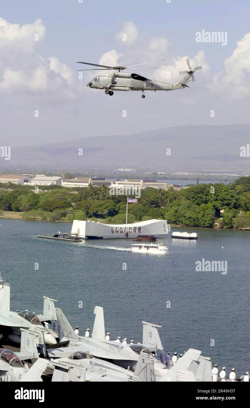 US Navy An SH-60B Seahawk assigned to the Indians of Helicopter Anti ...