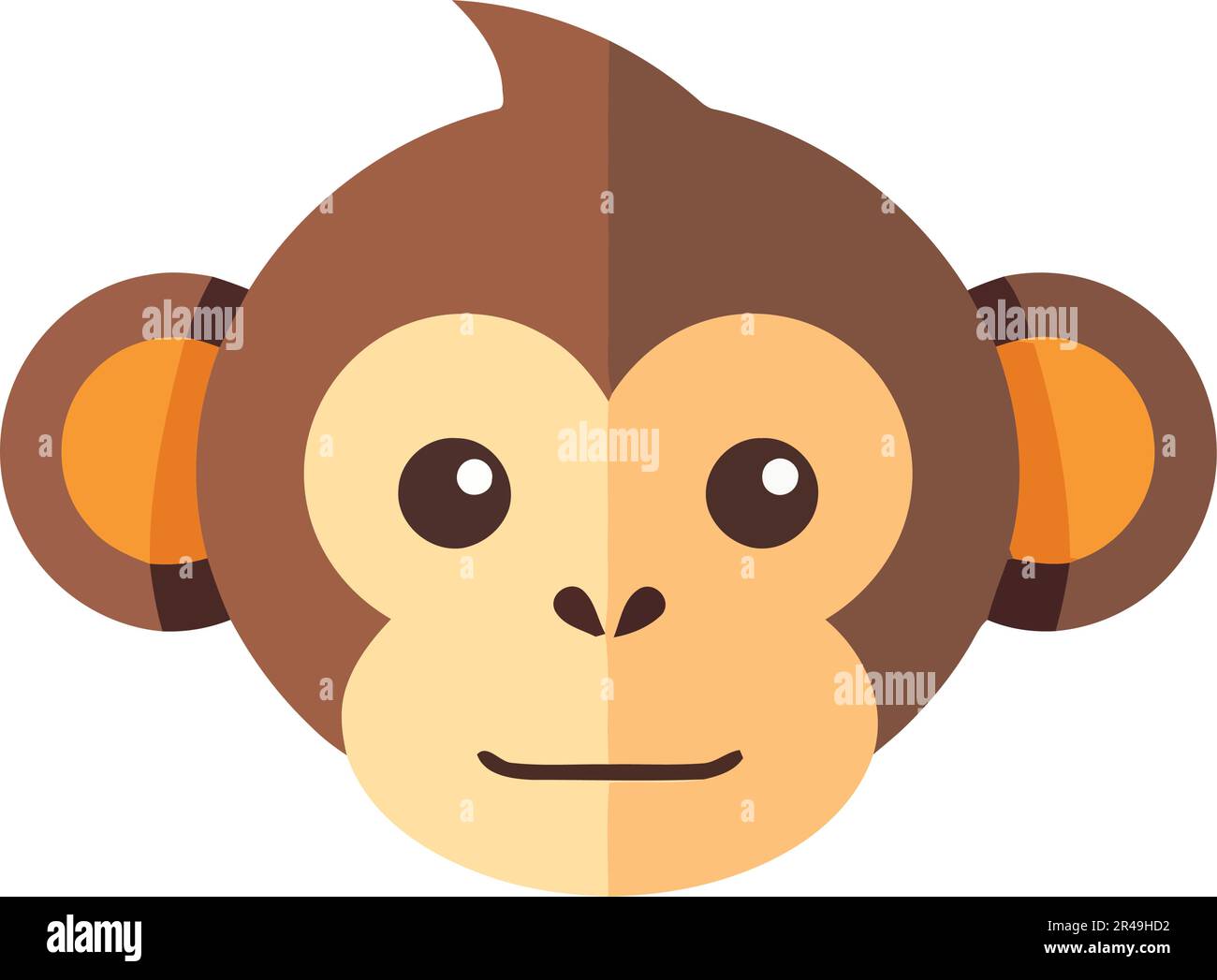 Cute macaque face Stock Vector Image & Art - Alamy