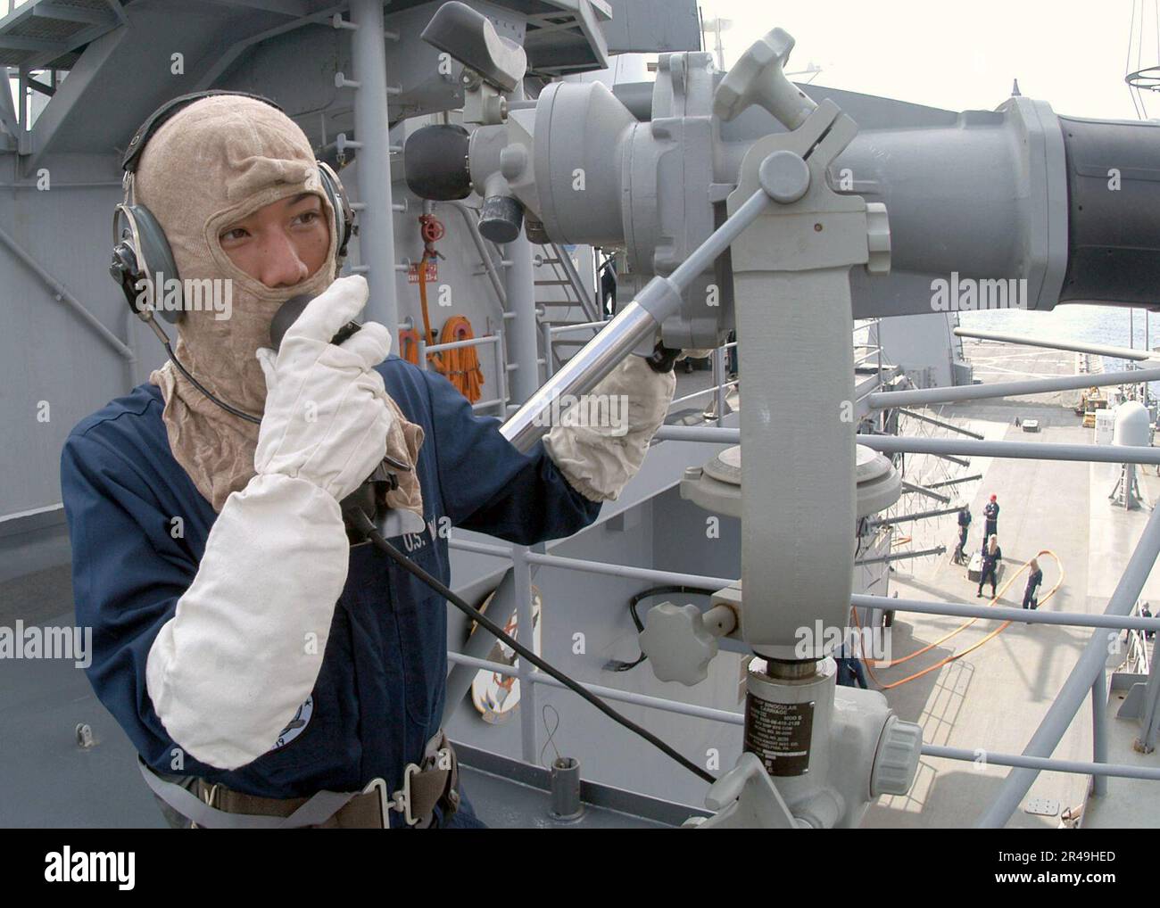 US Navy Signalman Stock Photo - Alamy