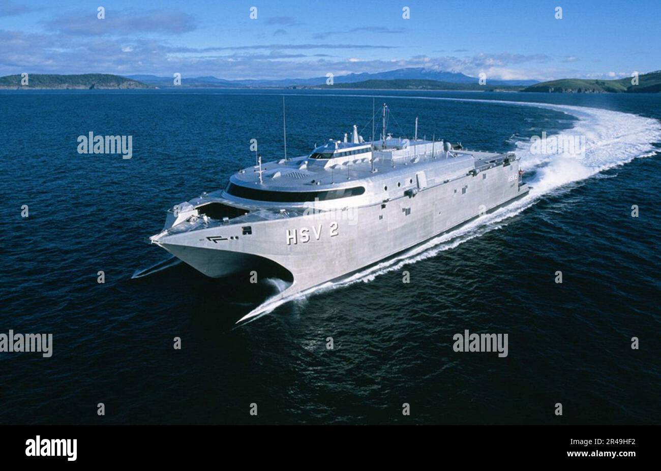 US Navy High Speed Vessel Two (HSV 2) Swift is participating in the ...