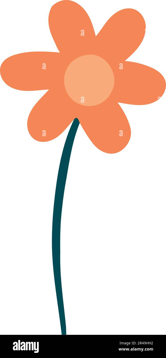 Colored daisy illustration Stock Vector Image & Art - Alamy