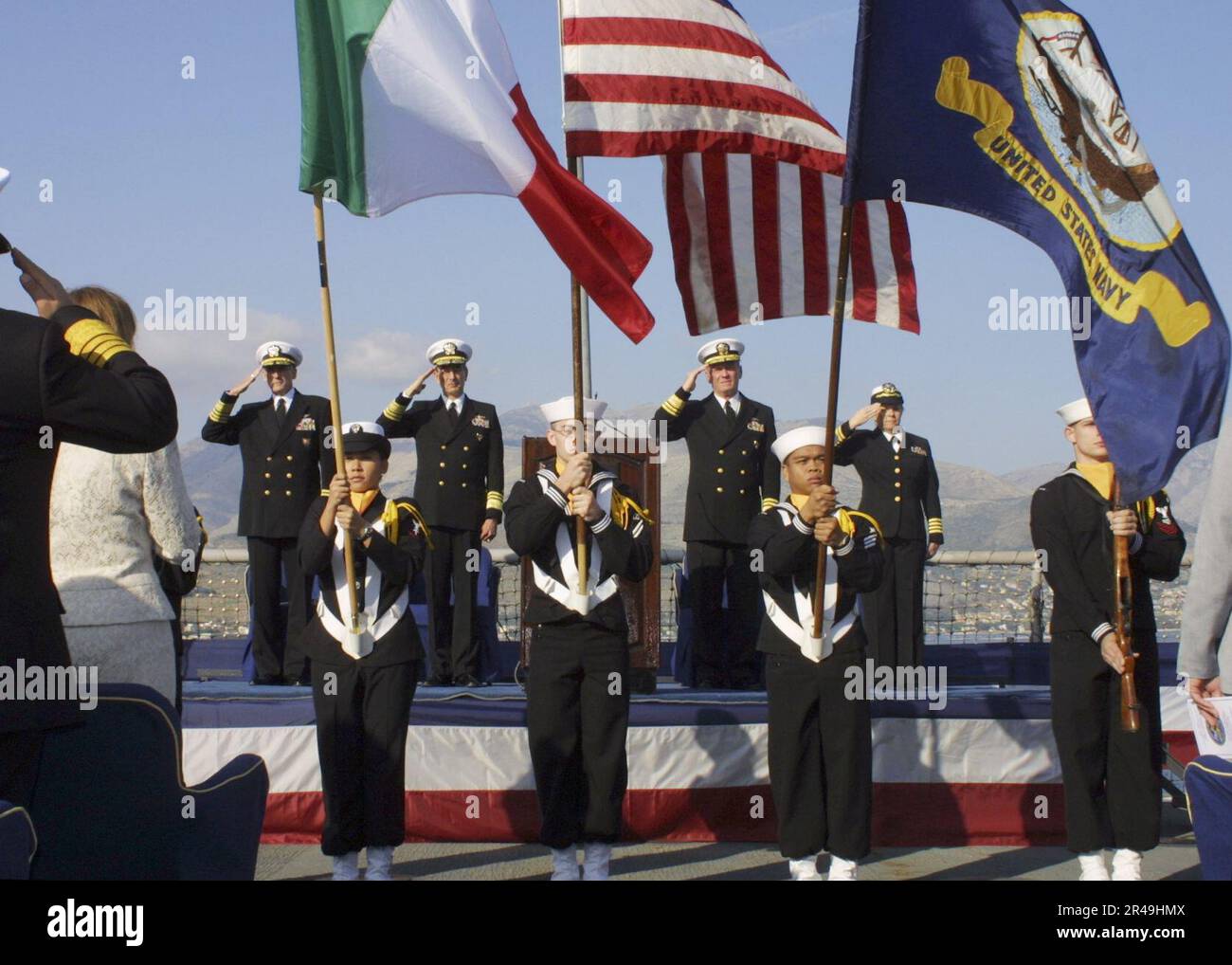 US Navy Guests and participants of the Commander Sixth Fleet and ...