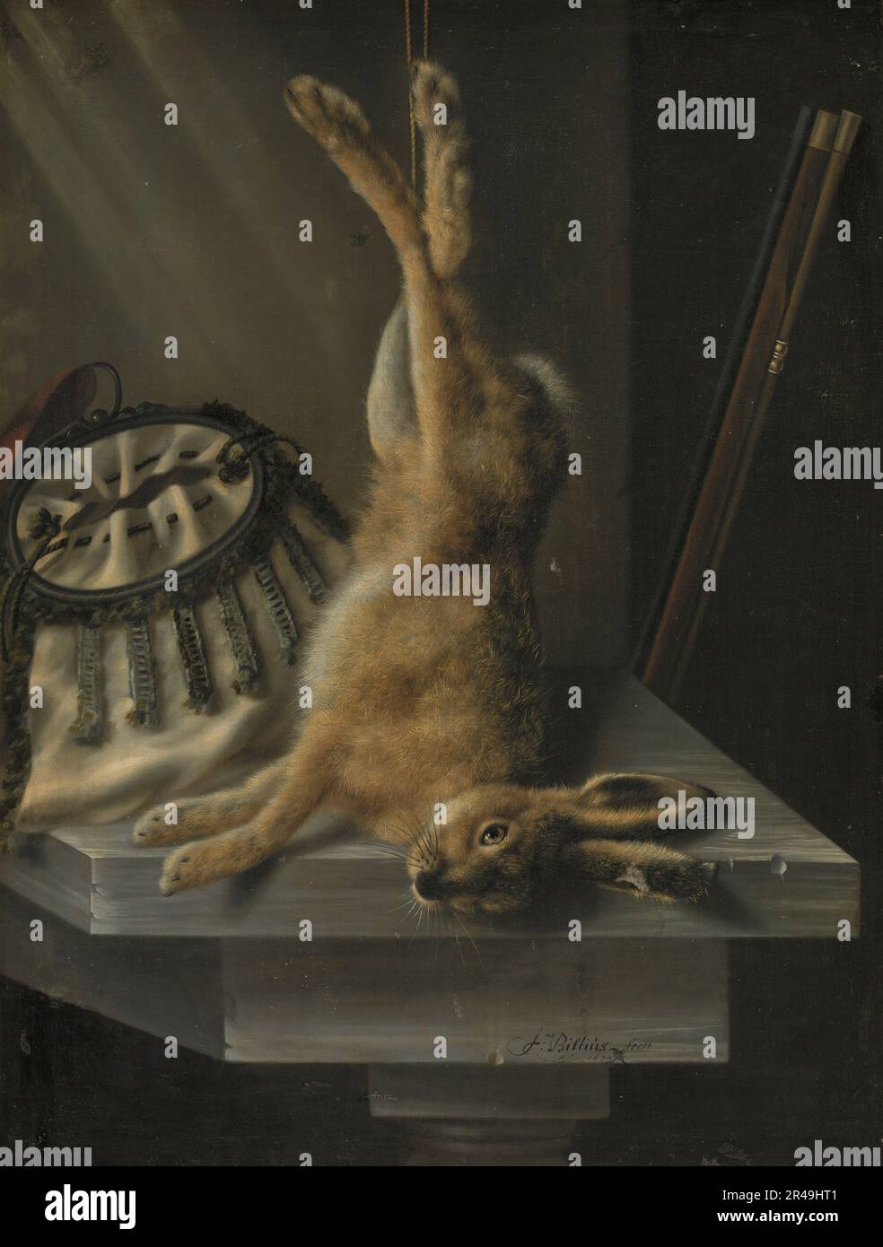 Still life of a dead hare hi-res stock photography and images - Alamy