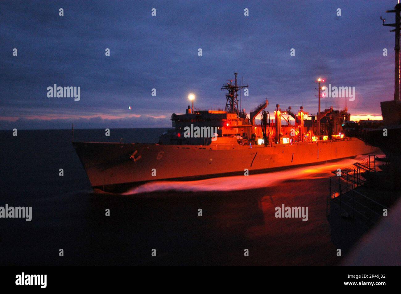 US Navy The Military Sealift Command ship USNS Supply (T-AOE 6) steams ...
