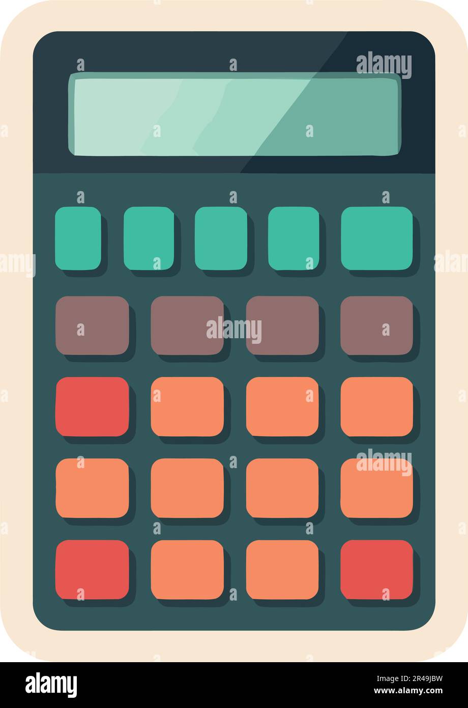 Cute calculator design Stock Vector Image & Art - Alamy