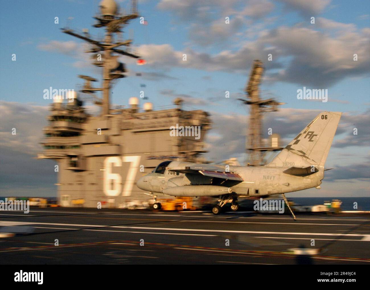 US Navy An S-3B Viking assigned to the Checkmates of Sea Control ...