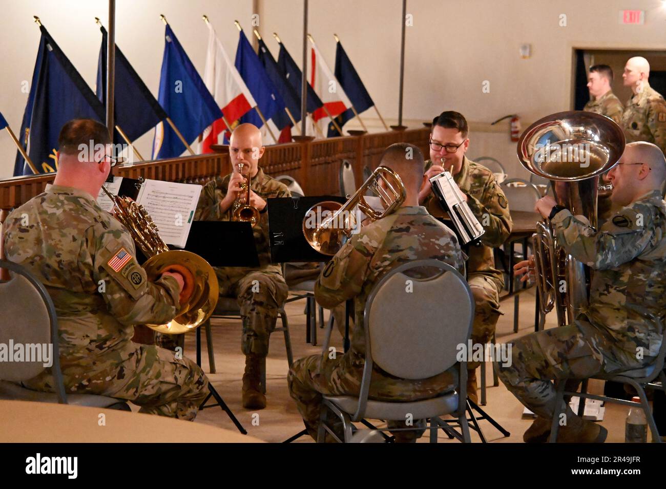 The U.S Army TRADOC Band playing the National Anthem for the National ...