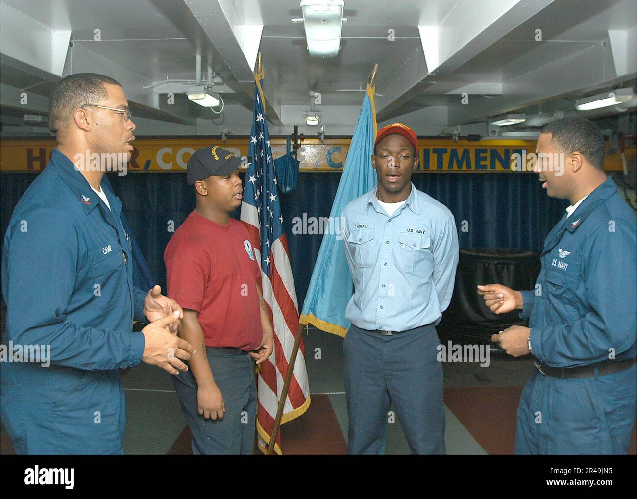 US Navy Members of the singing group Stock Photo - Alamy