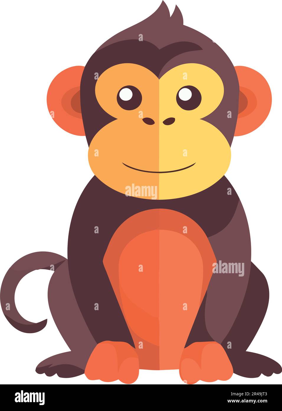 Cute monkey smiling Stock Vector Image & Art - Alamy