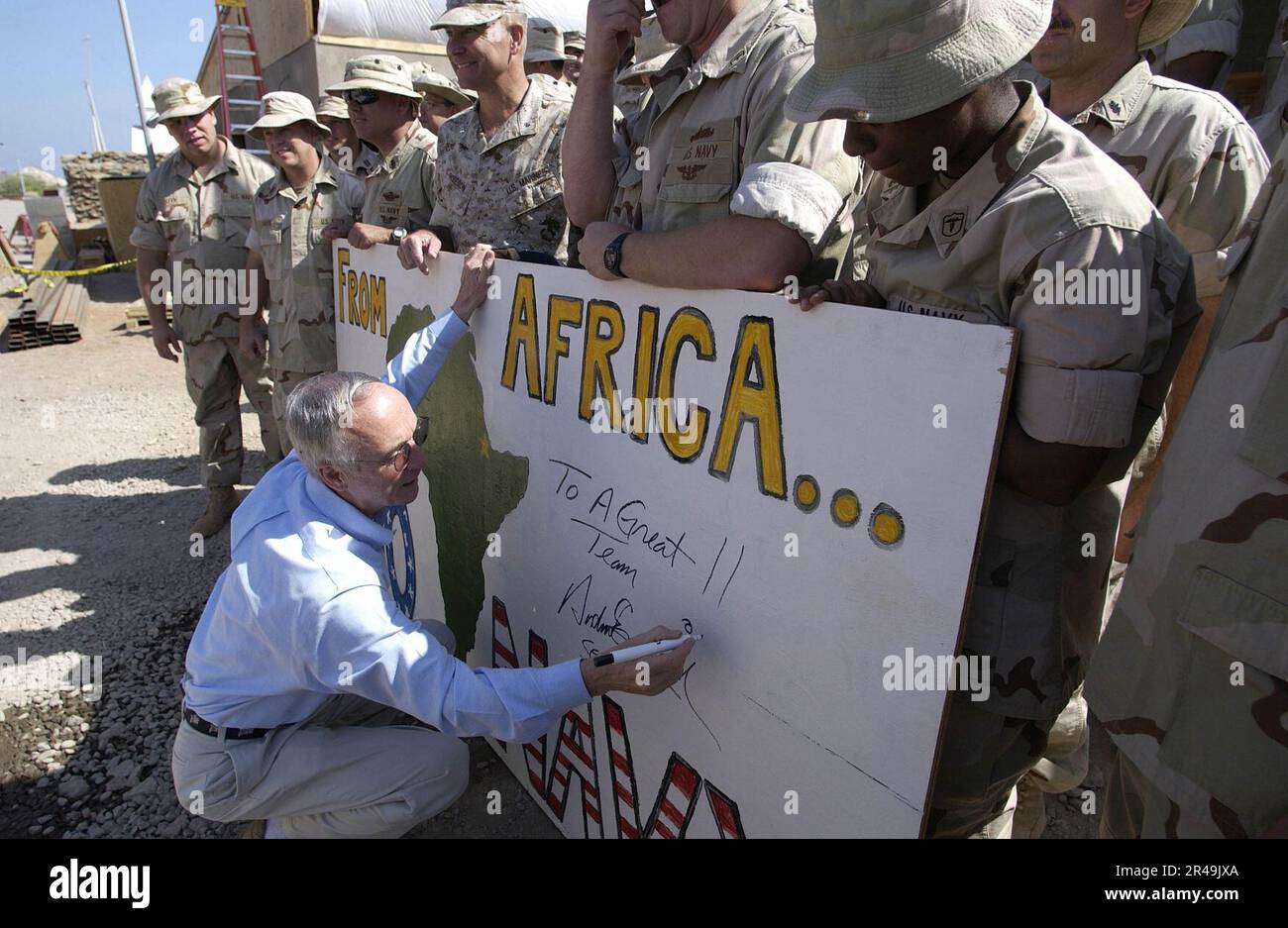 US Navy The Secretary of the Navy, the Honorable Gordon R. England ...
