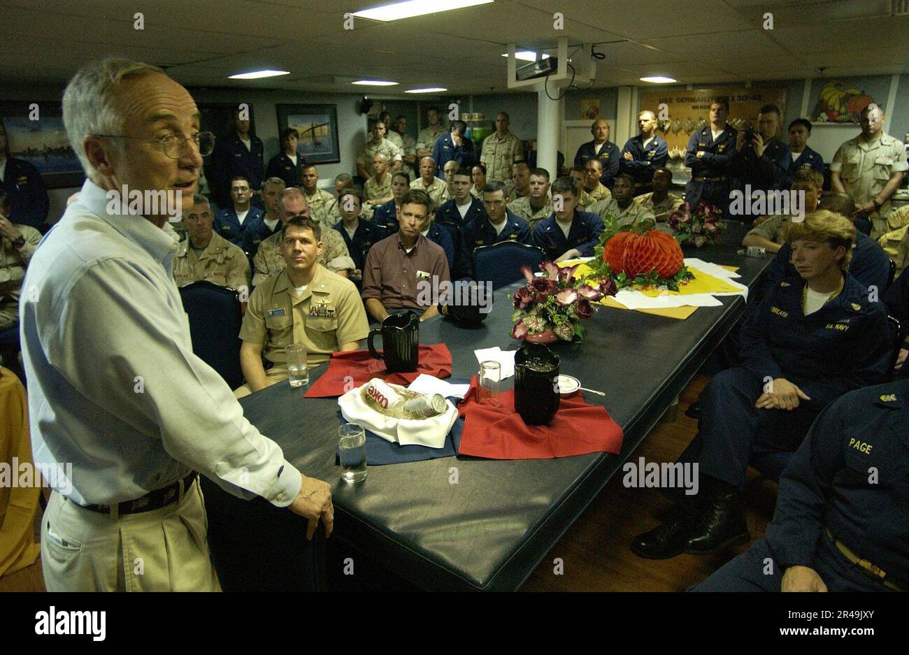 US Navy The Secretary of the Navy, the Honorable Gordon R. England ...