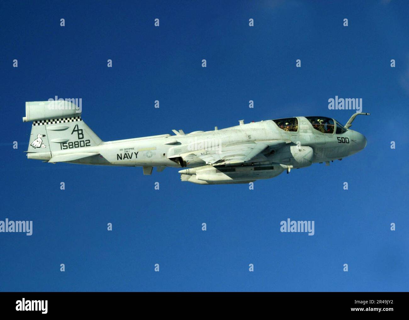 US Navy An EA-6B Prowler assigned to the ''Rooks'' of Electronic Attack ...