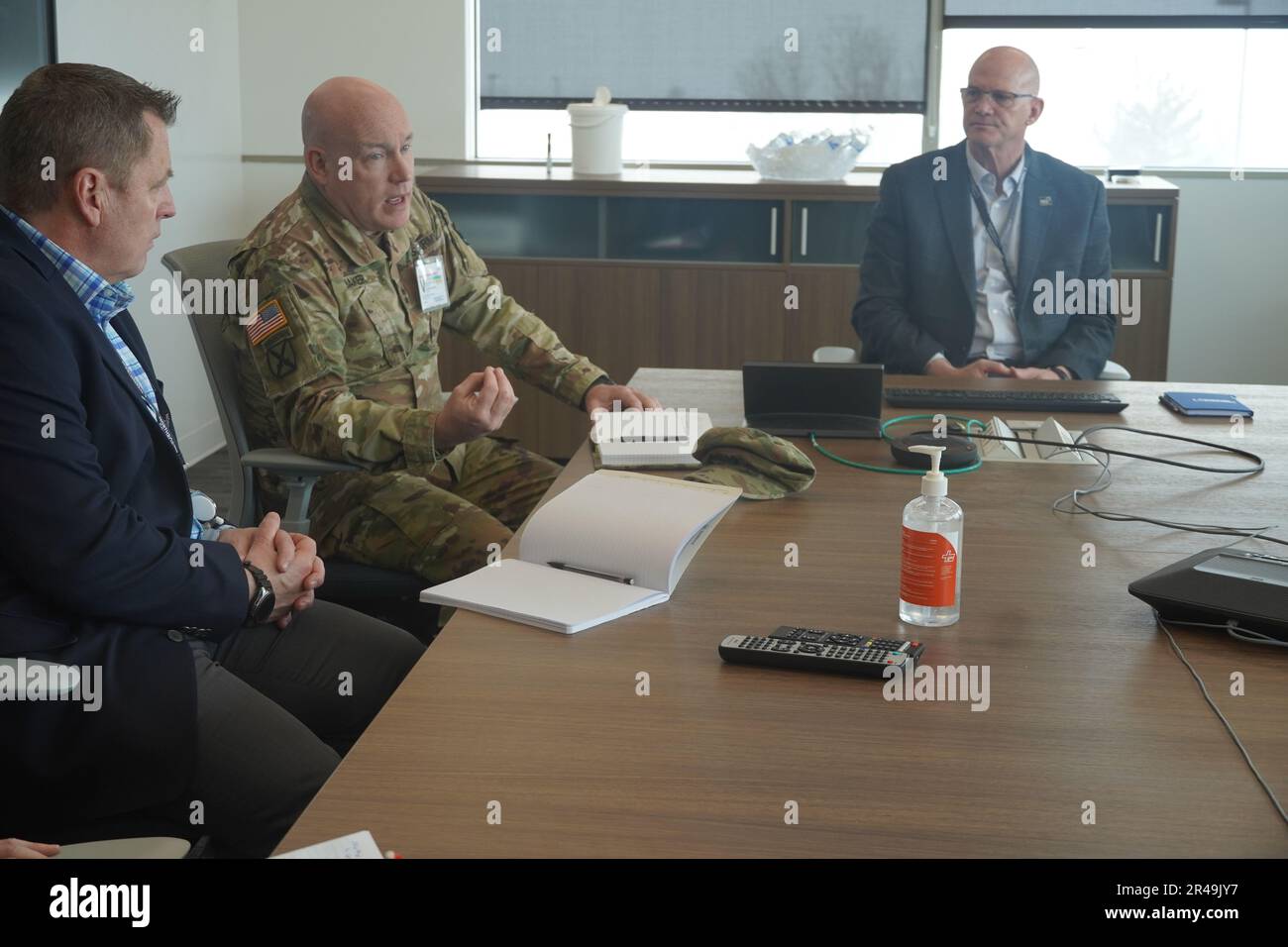 Maj. Gen. Matthew Baker, commander of the 88th Readiness Division, met ...