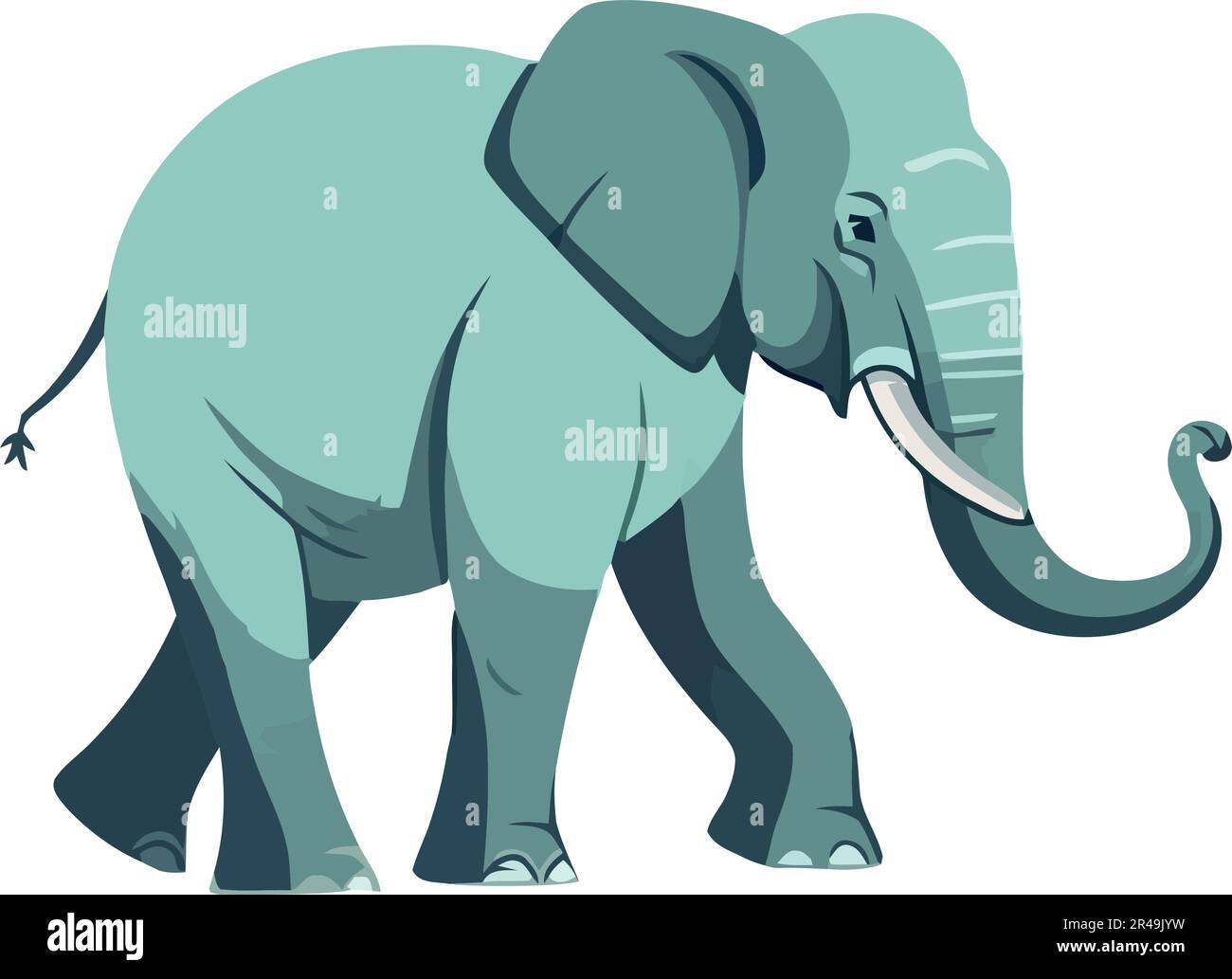 Cute elephant standing Stock Vector Image & Art - Alamy