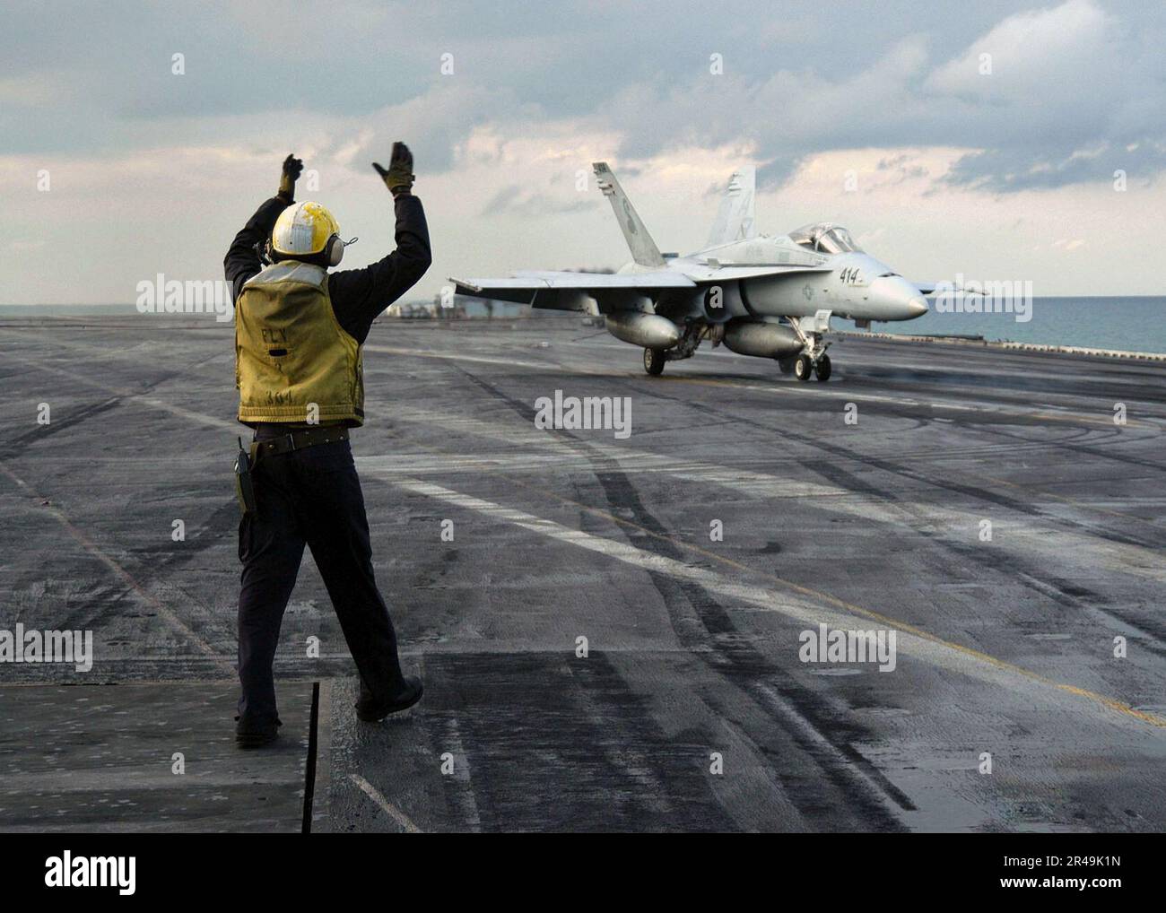 US Navy Aviation Boatswain's Mate Handler Stock Photo - Alamy
