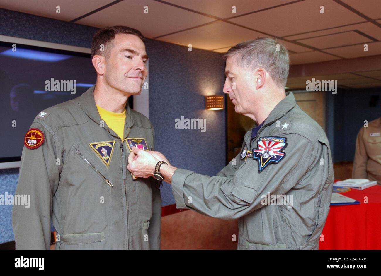 US Navy Rear Adm. James Kelly, Commander, Carrier Group Five (CCG-5 ...