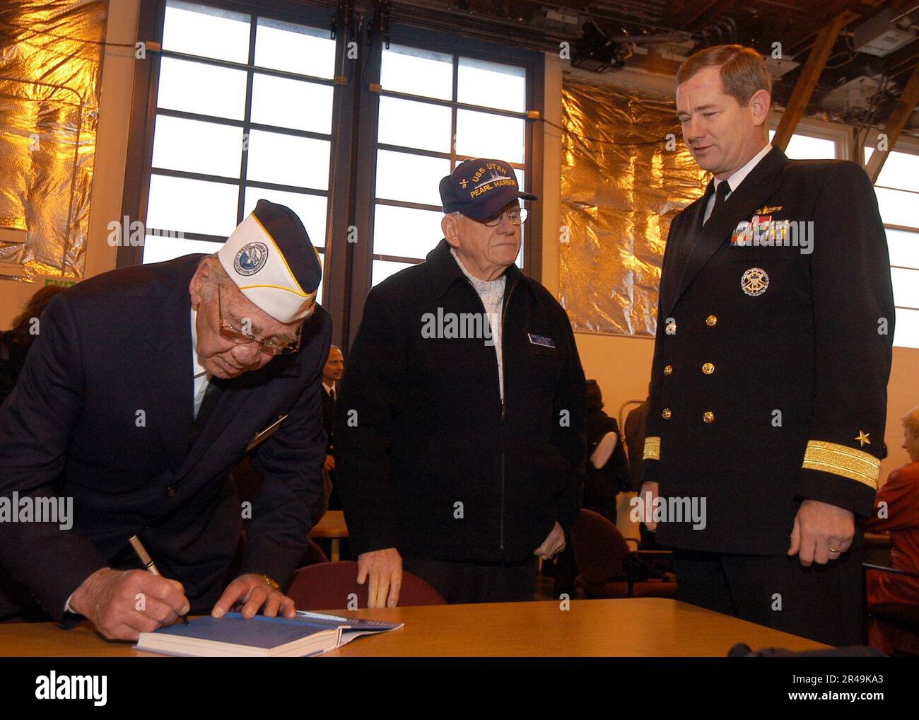 US Navy Commander, Naval Region Northwest Rear Adm. Leendert Hering ...