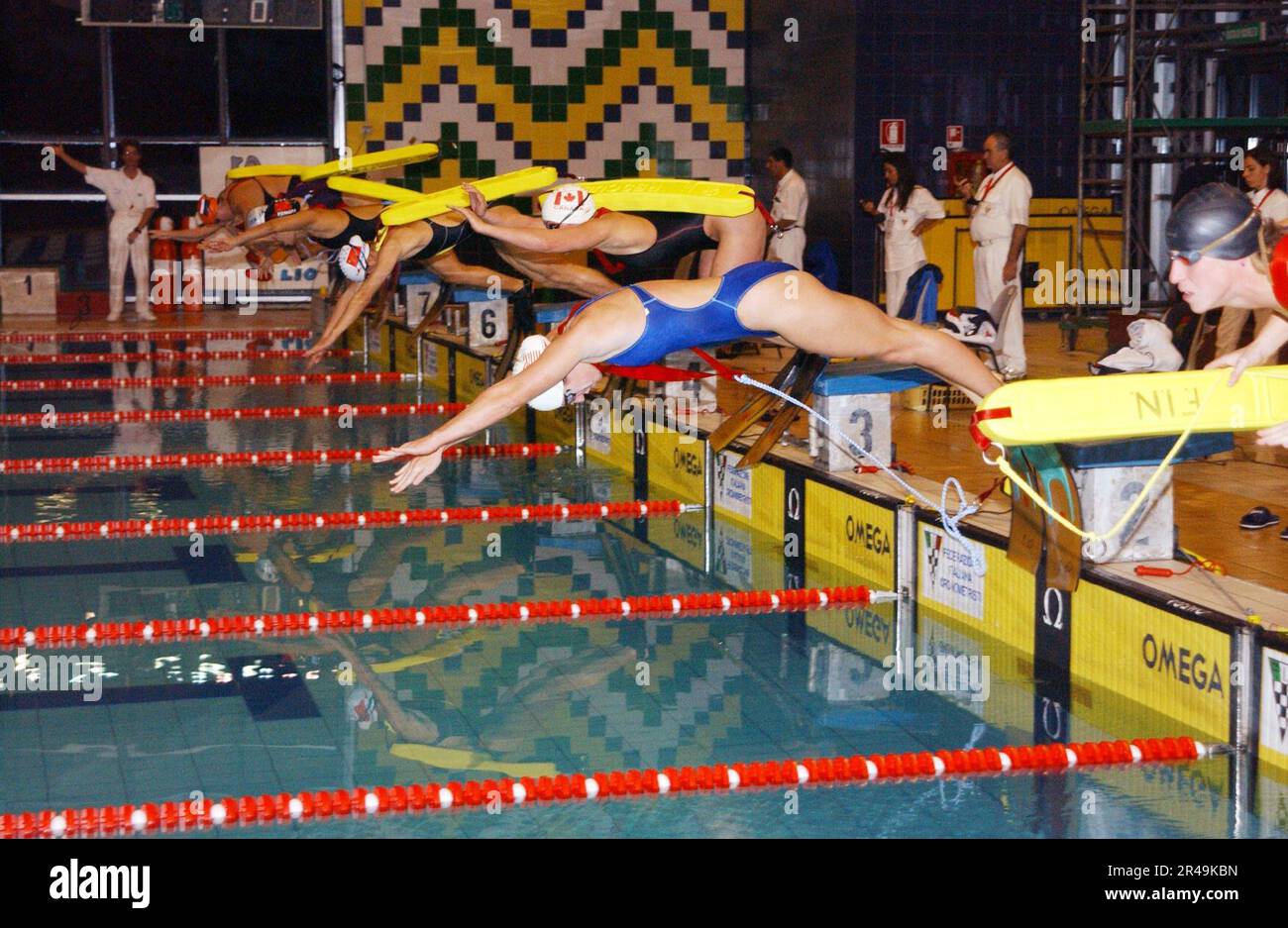 US Navy U.S. Military women's swim team member, 2nd Stock Photo - Alamy