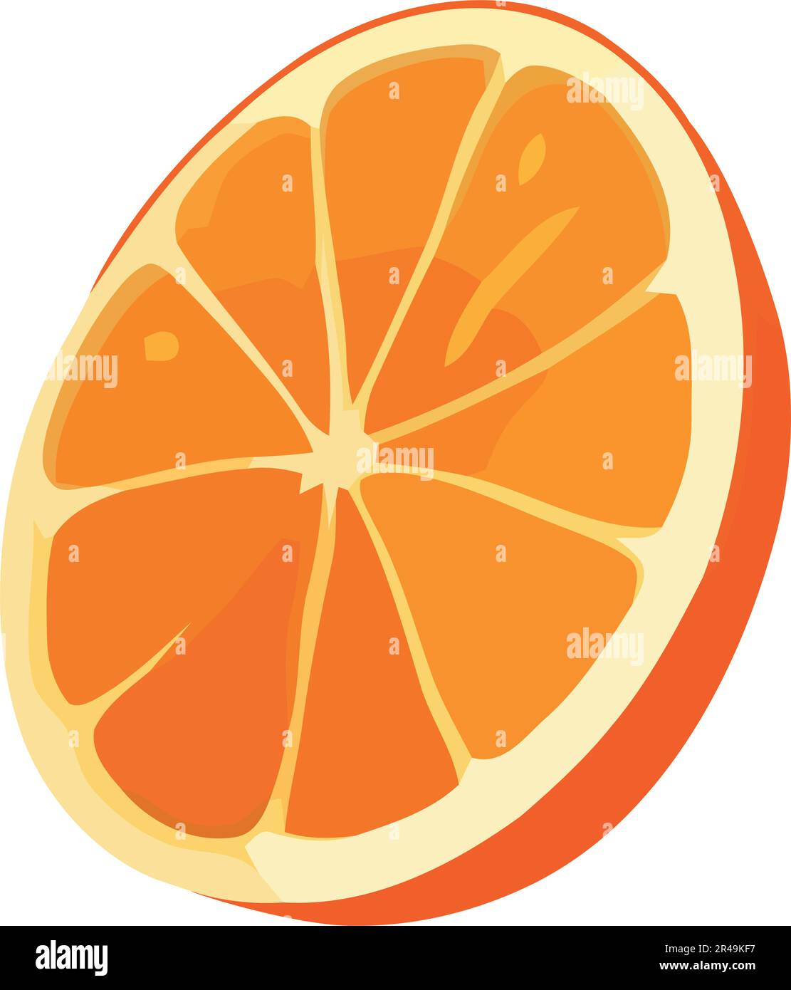 Juicy orange slice illustration Stock Vector Image & Art - Alamy