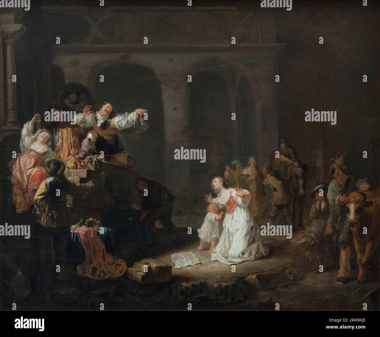 Plundering of a Manor House, 1633-1647 Stock Photo - Alamy