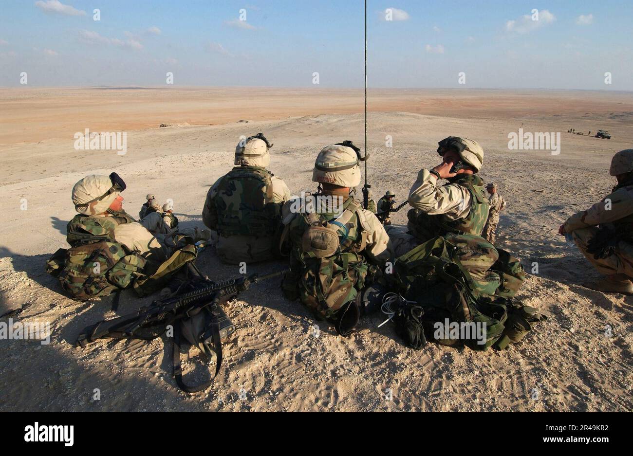 US Navy Marines from the 13th Marine Expeditionary Unit (13th MEU) 1st ...