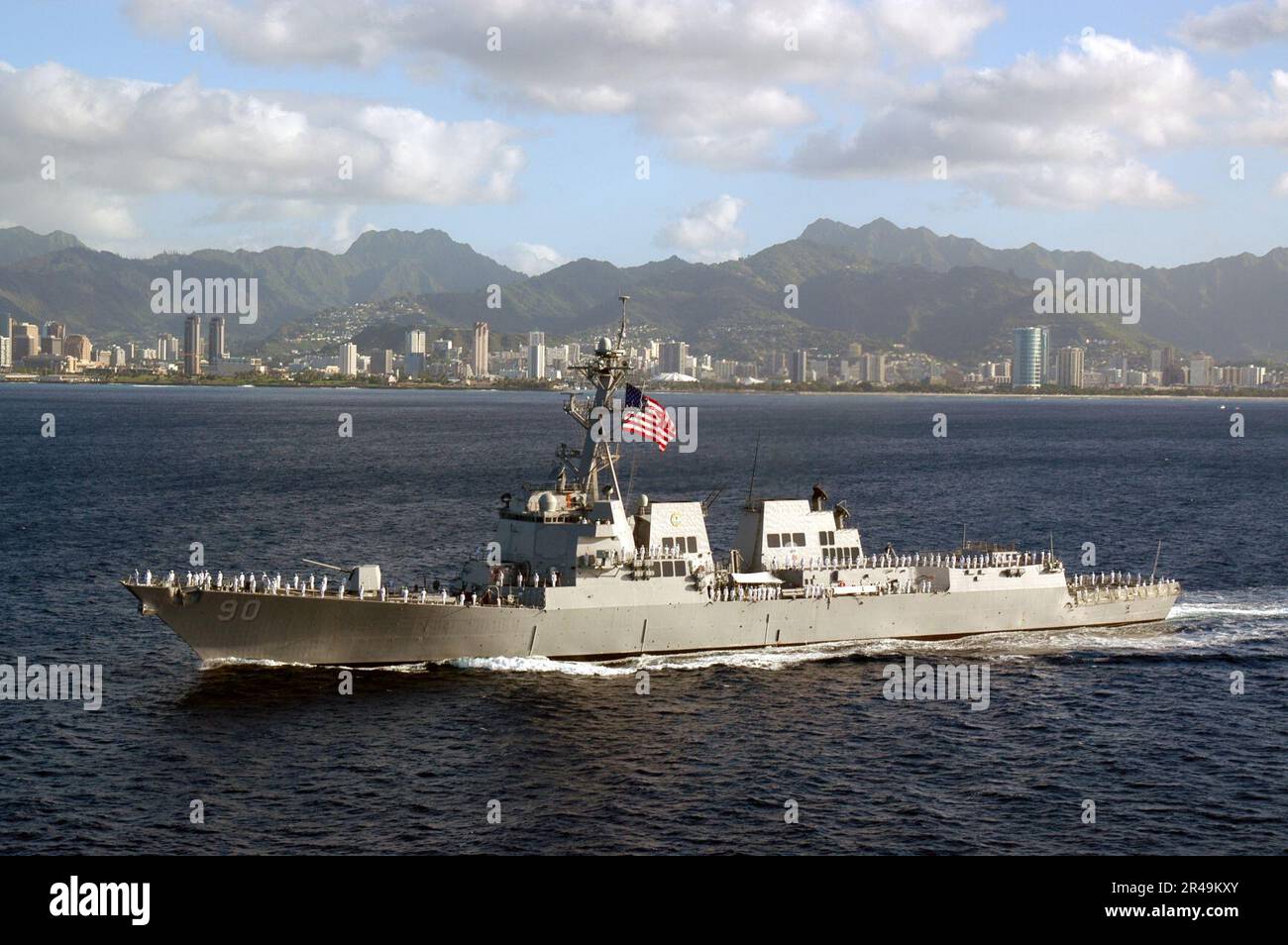 US Navy The newly commissioned guided missile destroyer USS Chafee (DDG ...