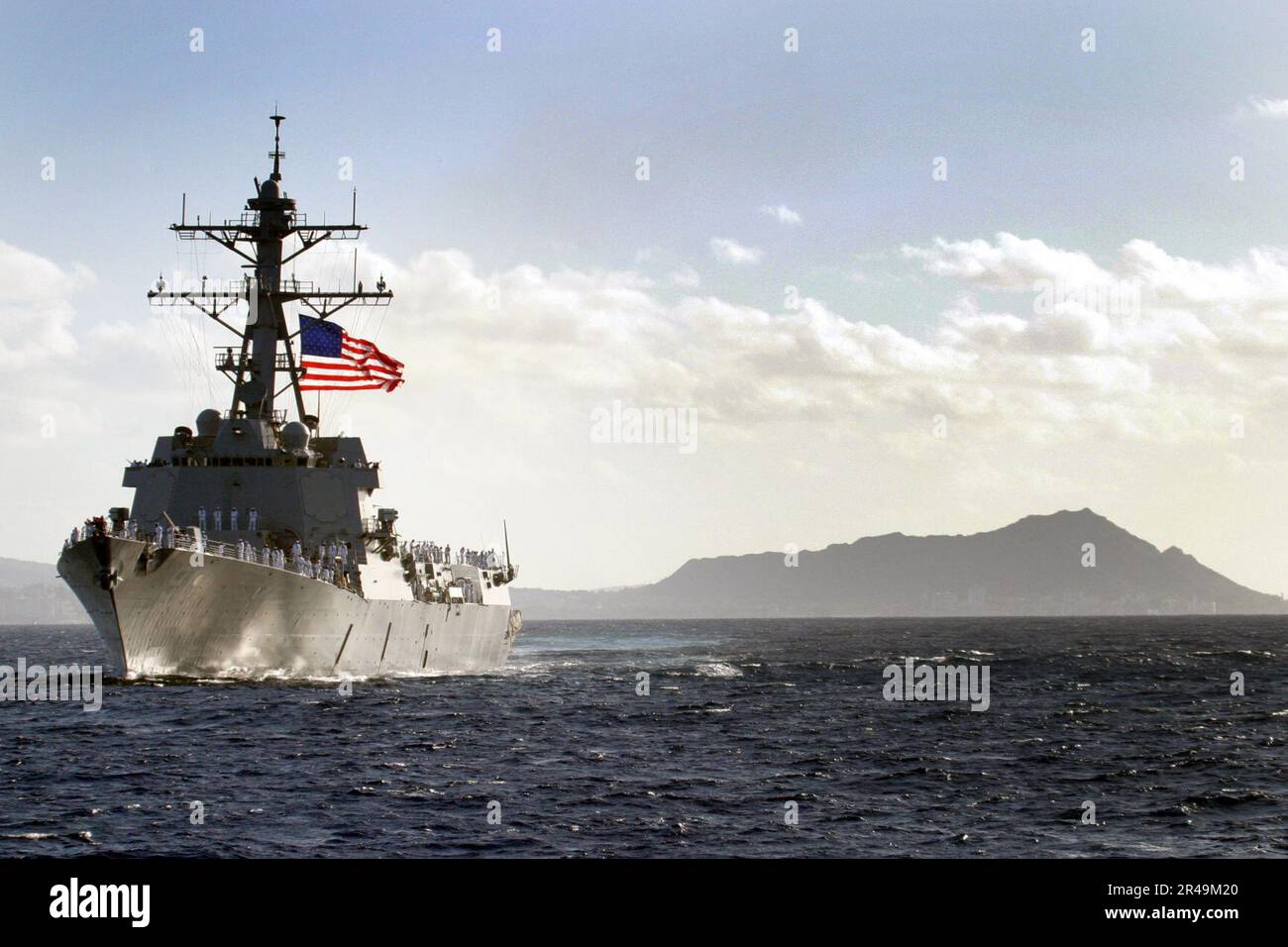 US Navy The newly commissioned guided missile destroyer USS Chafee (DDG ...