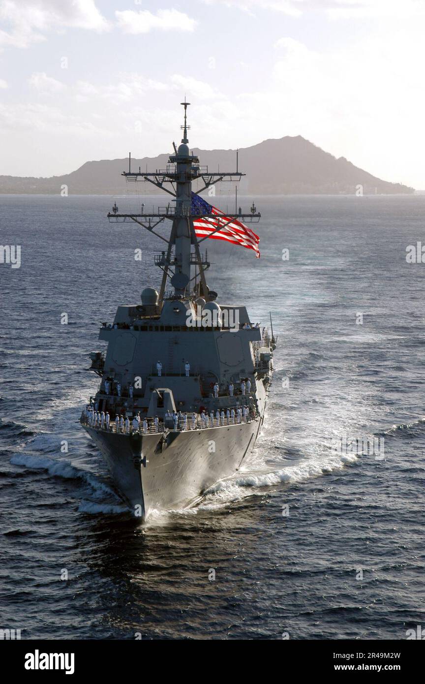 US Navy The newly commissioned guided missile destroyer USS Chafee (DDG ...