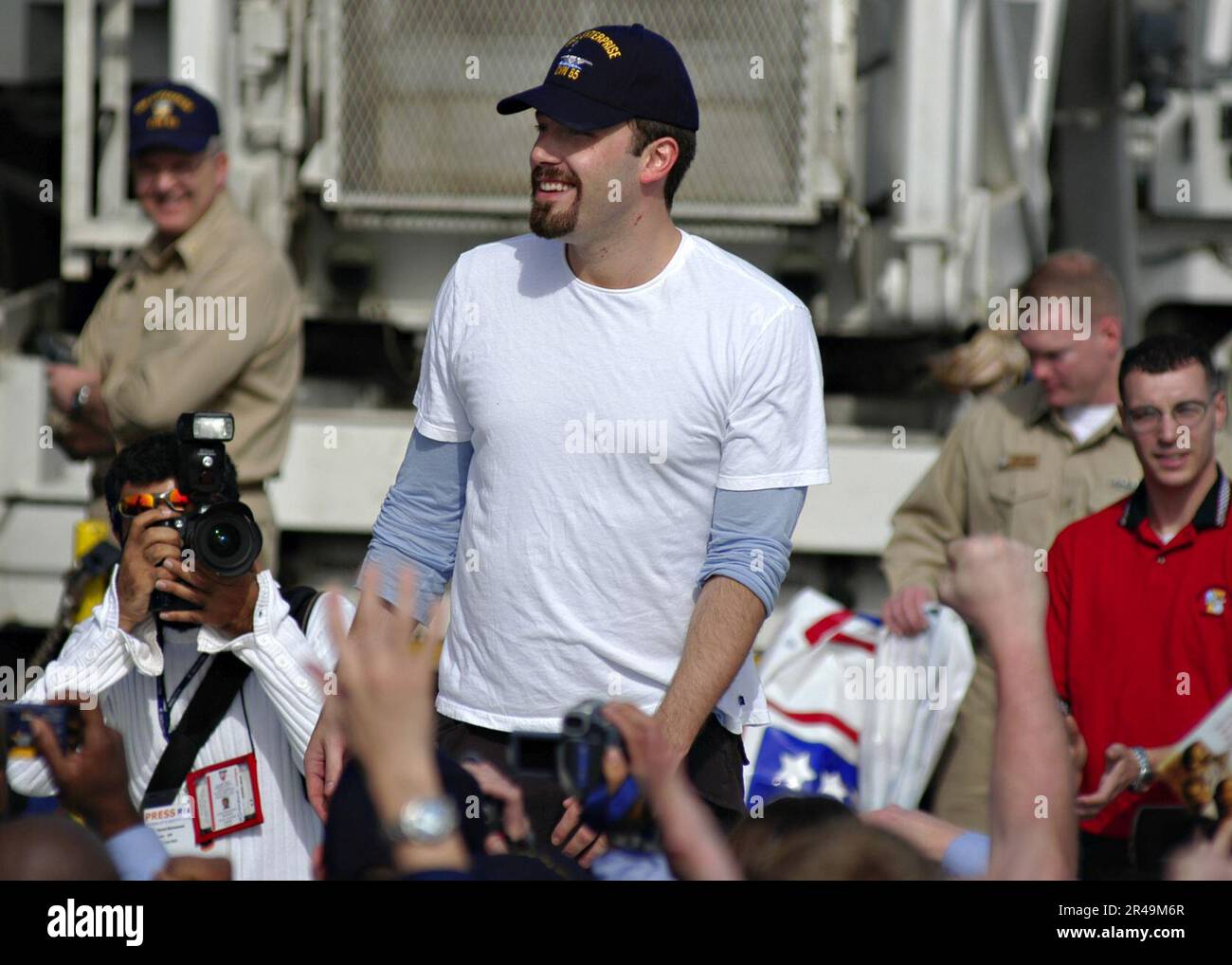 US Navy Academy awarding winning Actor Ben Affleck greets Sailors and ...