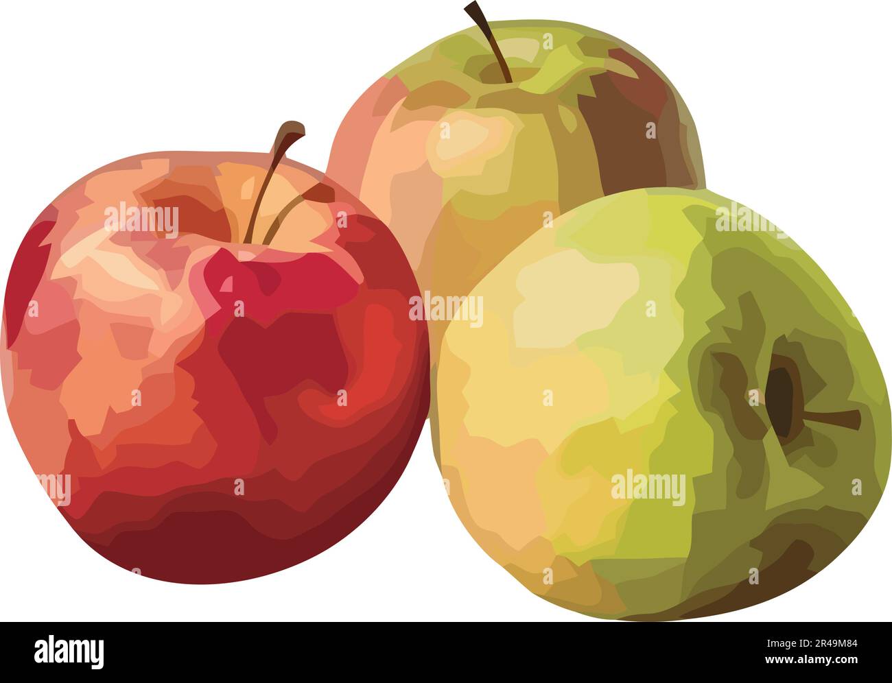 Multi colored apples Stock Vector Images - Alamy