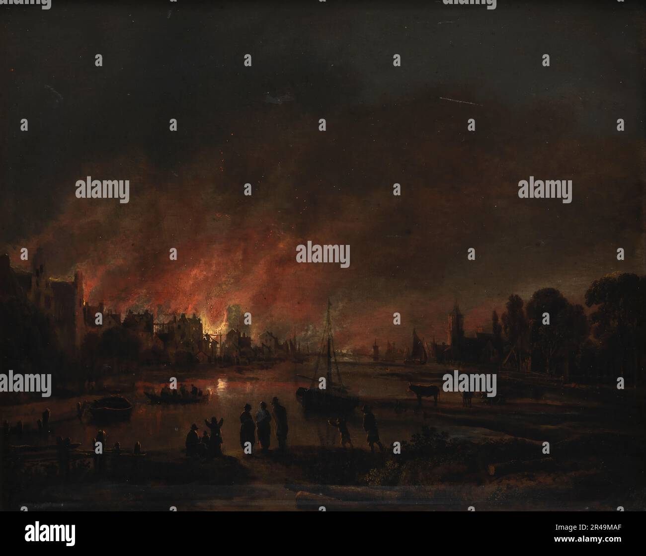 Village on fire 17th century hi-res stock photography and images - Alamy