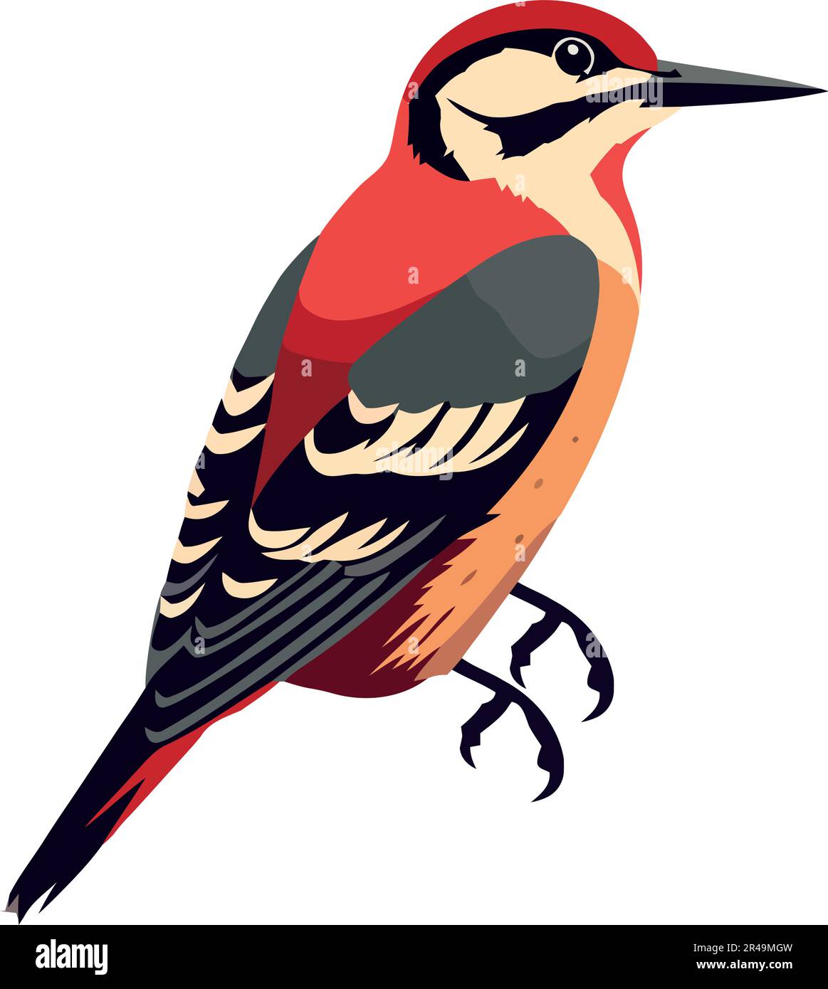 Perching blue bird Stock Vector Images - Alamy