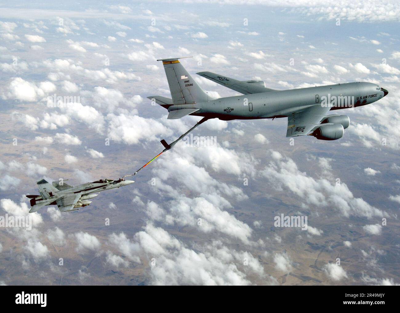 US Navy An F-A 18 Hornet assigned to the Marauders of Strike Fighter ...