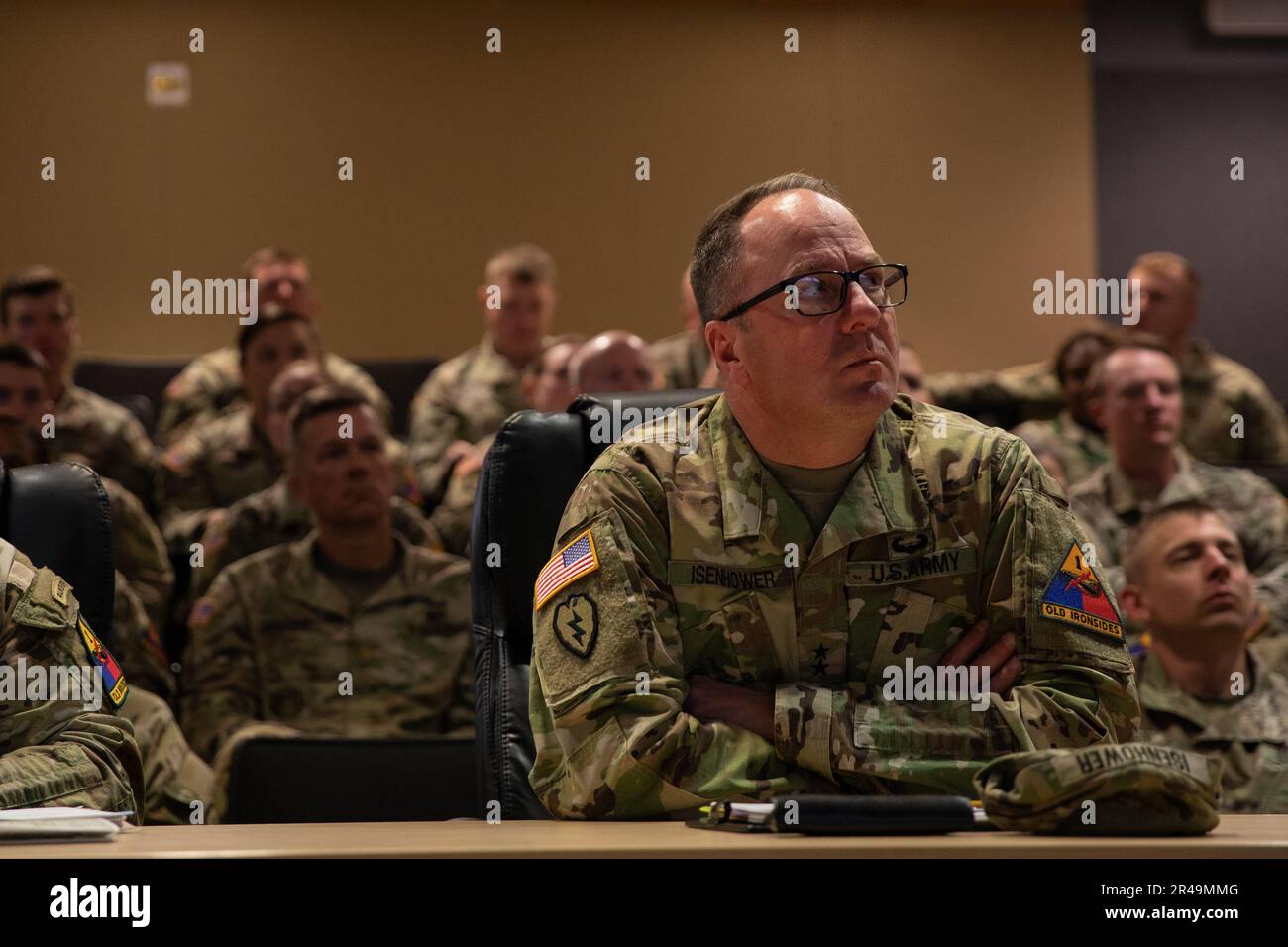 Maj. Gen. James P. Isenhower III, the Commanding General of 1st Armored ...
