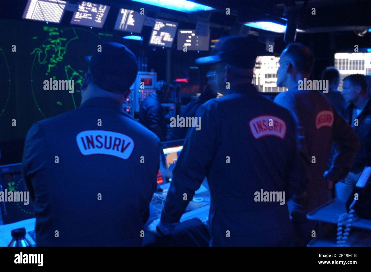 US Navy Inspectors from the Navy's Board of Inspection and Survey ...