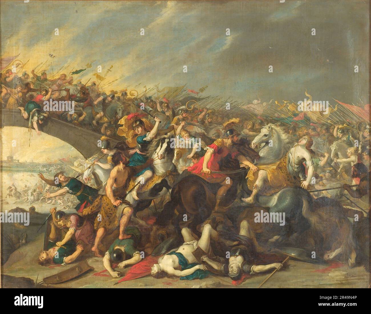 Fight with Amazons, 1587-1680 Stock Photo - Alamy