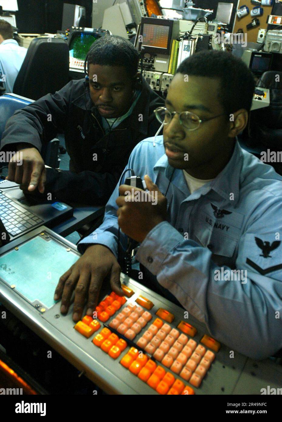 US Navy Air Traffic Controller Stock Photo - Alamy